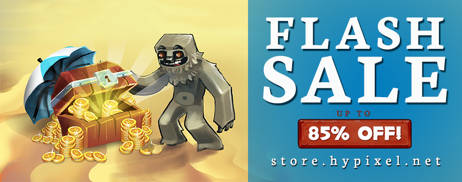 Summer Flash Sale! Up to 85% off the Hypixel Store | Hypixel Forums